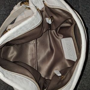 Coach | Bags | Coach White Leather Shoulder Bag | Poshmark